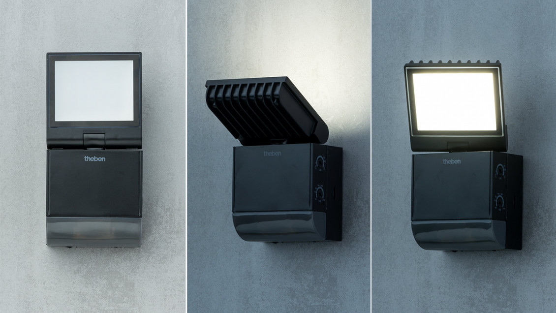 theLeda S LED-Strahler mit Bewegungsmelder | Theben AG