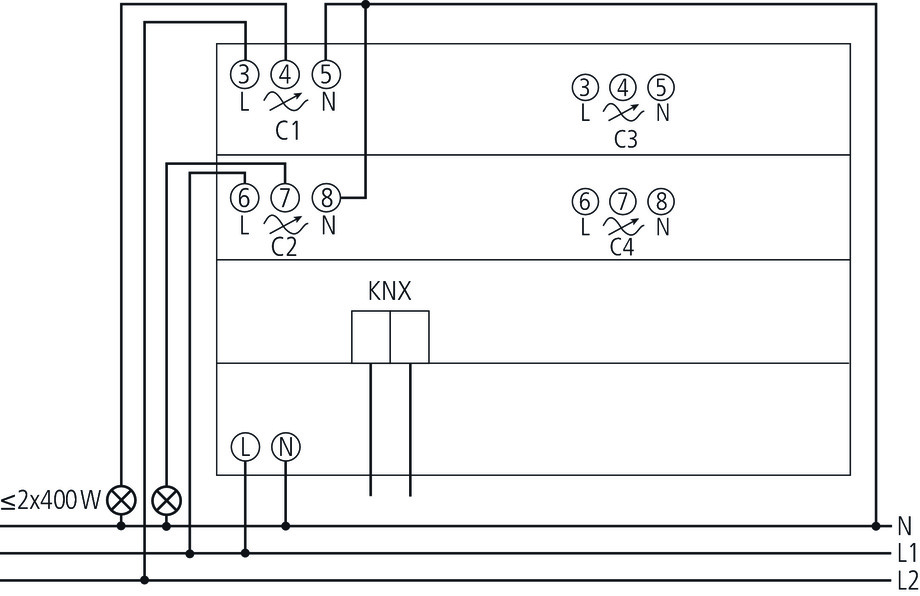 DM 4 T KNX | Actuators | KNX | Home and Building control | Theben