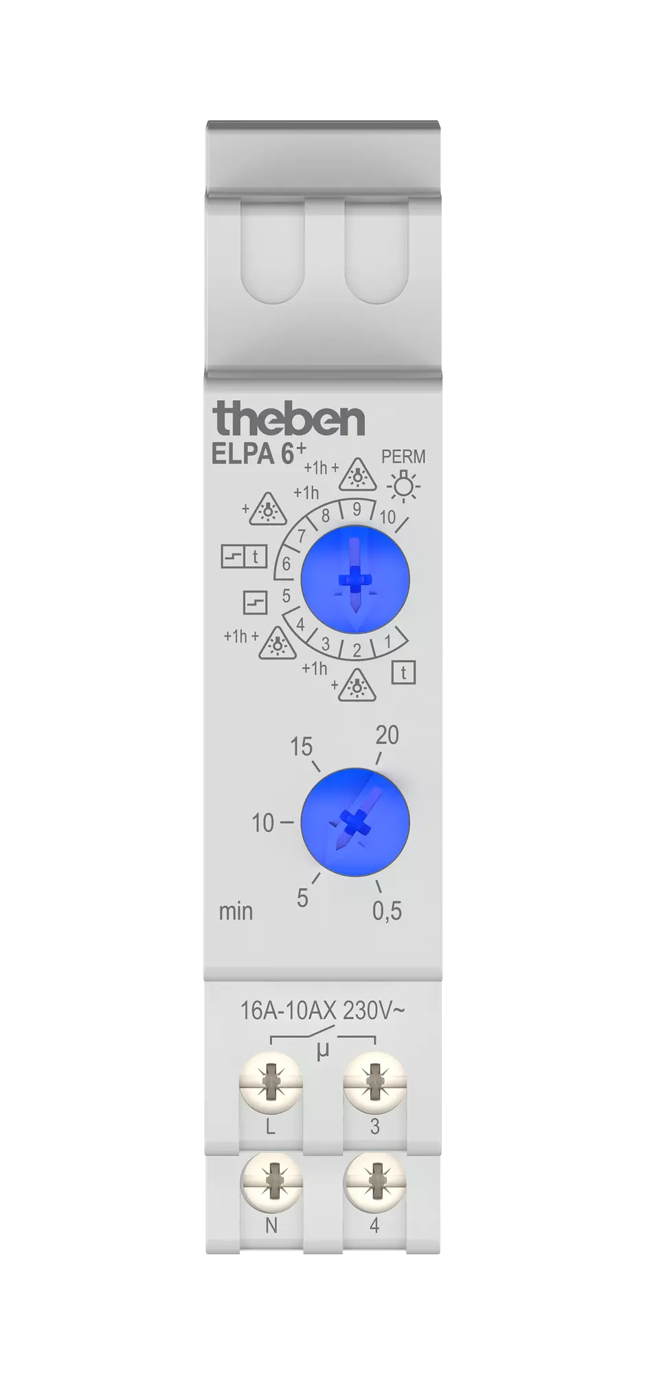 ELPA 6 plus | DIN-Schiene | Treppenlicht-Zeitschalter | Zeit- und Lichtsteuerung | Theben