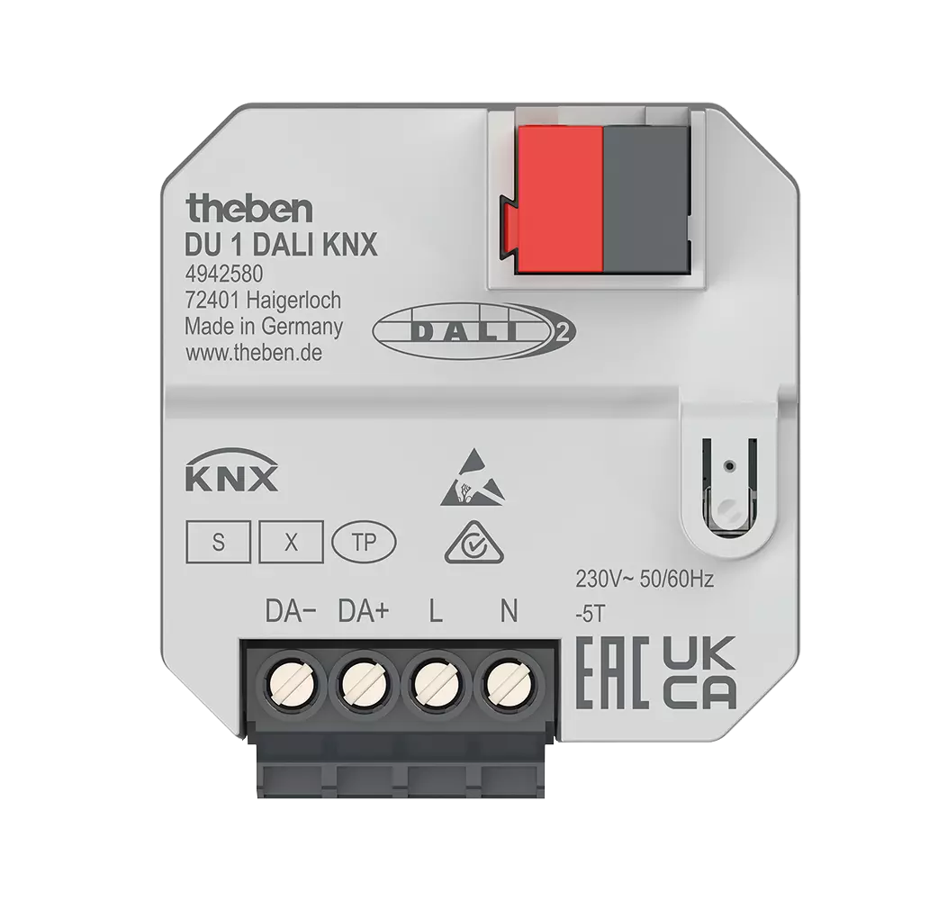 DU 1 DALI KNX | Flush-mounted actuators | KNX | Theben