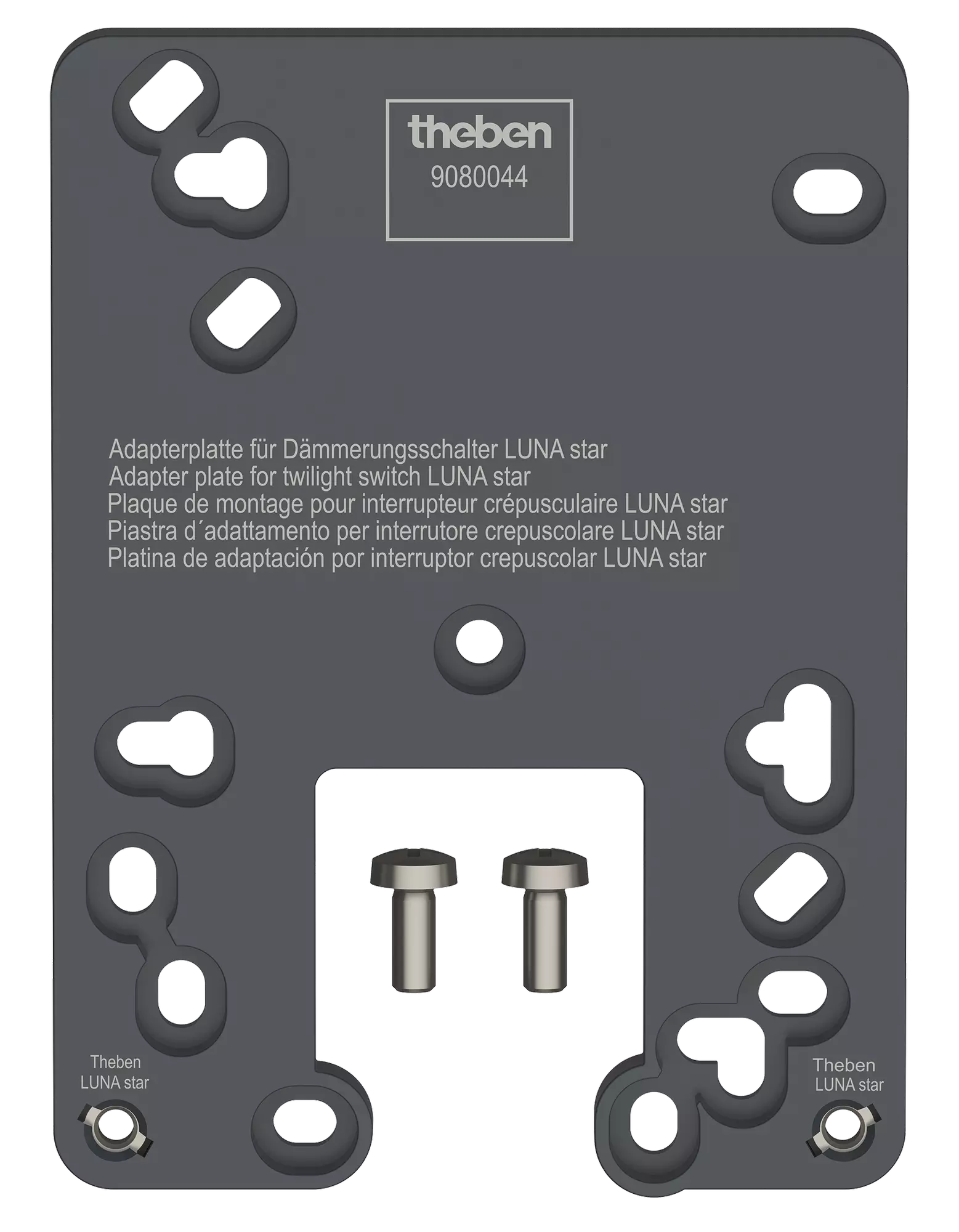 Adapterplatte LUNA star AN | Montage und Befestigung | Zubehör | Theben